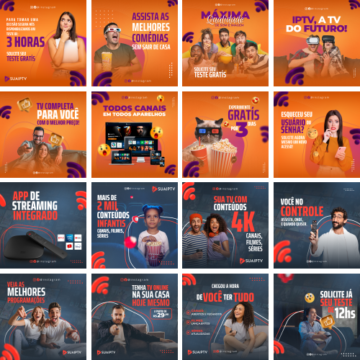 Pack IPTV - 50 artes Canva - Pack Do Design